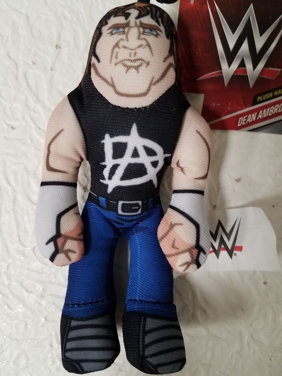 WWE PLUSH HANGERS DEAN AMBROSE TOY WRESTING ACTION FIGURE NWT BY JAKKS ...