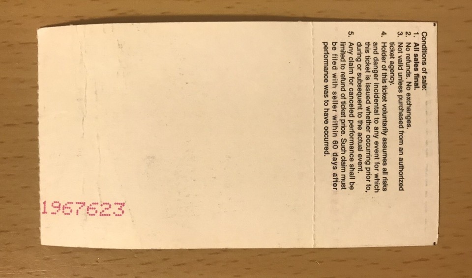 1997 BLUES TRAVELER PORTLAND CONCERT TICKET STUB JOHN HOPPER SISTER ...