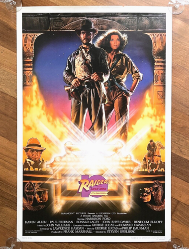 RAIDERS LOST ARK 10th anniversary movie poster 1991 numbered EX Indiana ...