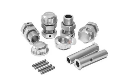 ATOP Alloy Axle Extenders & Nuts - Silver Fits HPI KM Rovan Baja ...