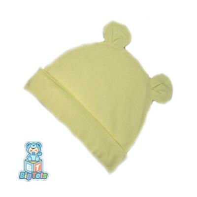 Adult Pastel Yellow cap with bear ears | eBay
