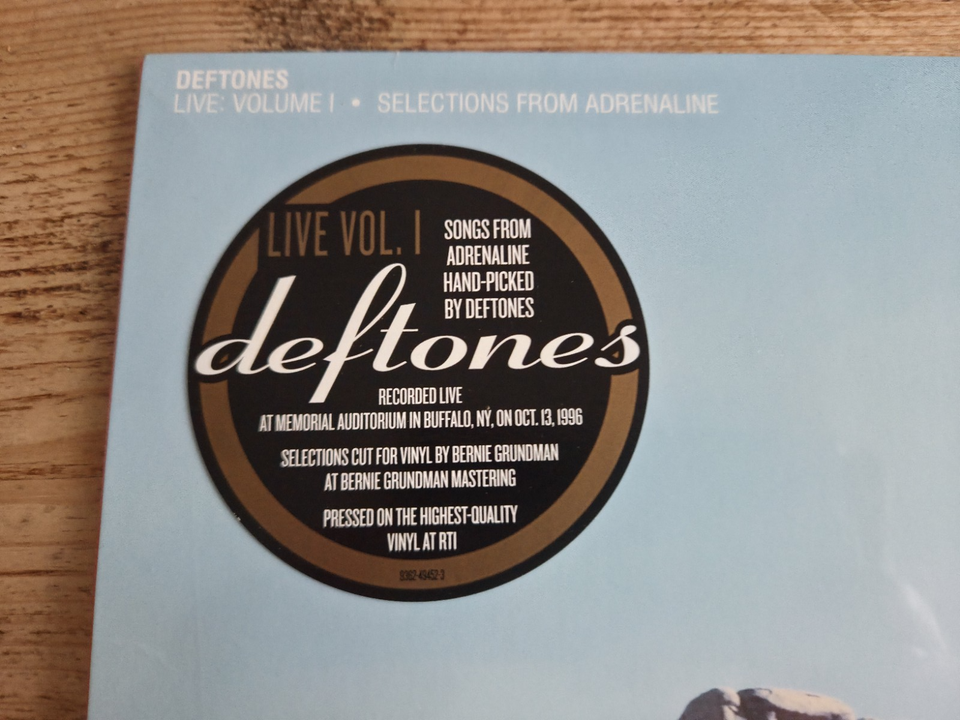 2013 RSD Deftones Live: Volume 1 Selections From Adrenaline 12" Vinyl ...