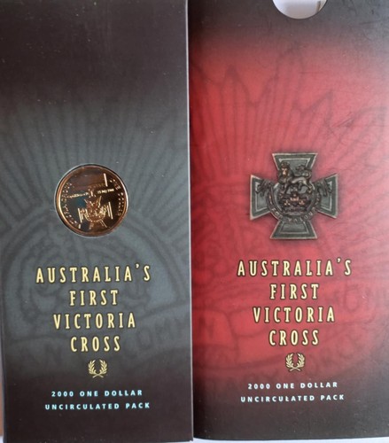 AUSTRALIAN: 2000 $1 CENTENARY OF AUSTRALIA'S FIRST VICTORIA CROSS COIN ...