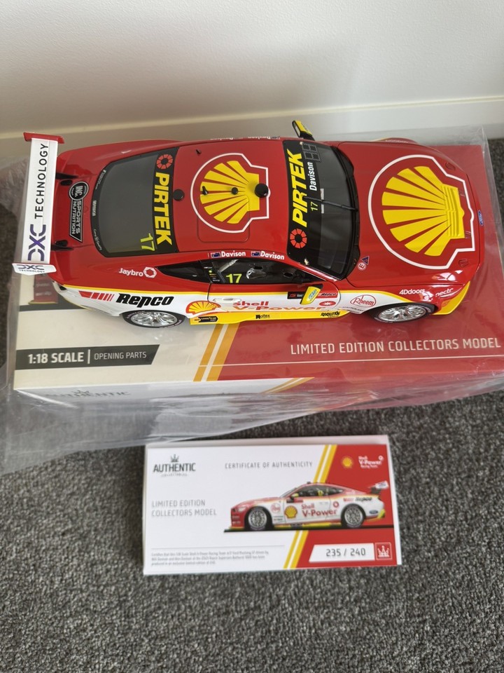 1:18 Authentic DJR Mustang GT Shell #17 Will & Alex Davison 2023 ...