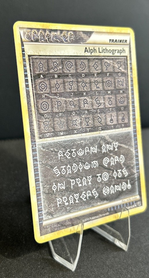 Pokémon Alph Lithograph Three Undaunted Rare Secret Trainer TCG LP | eBay