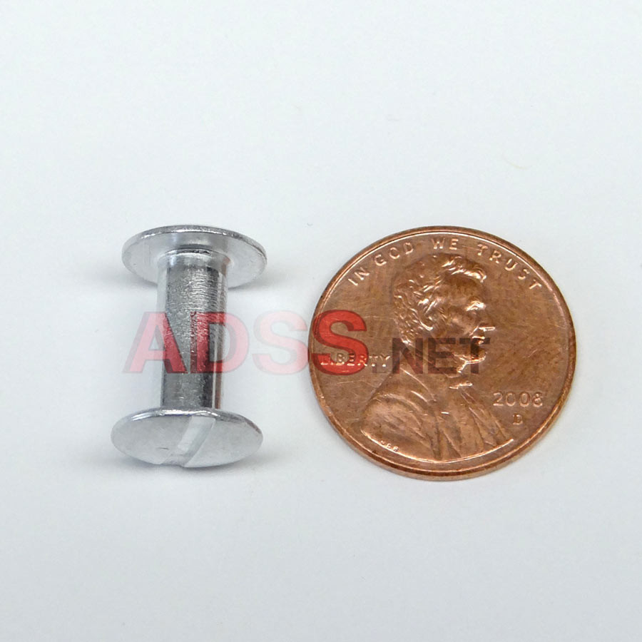 100 1/2" Aluminum Screw Posts / Binding Screws / Chicago Screws ...