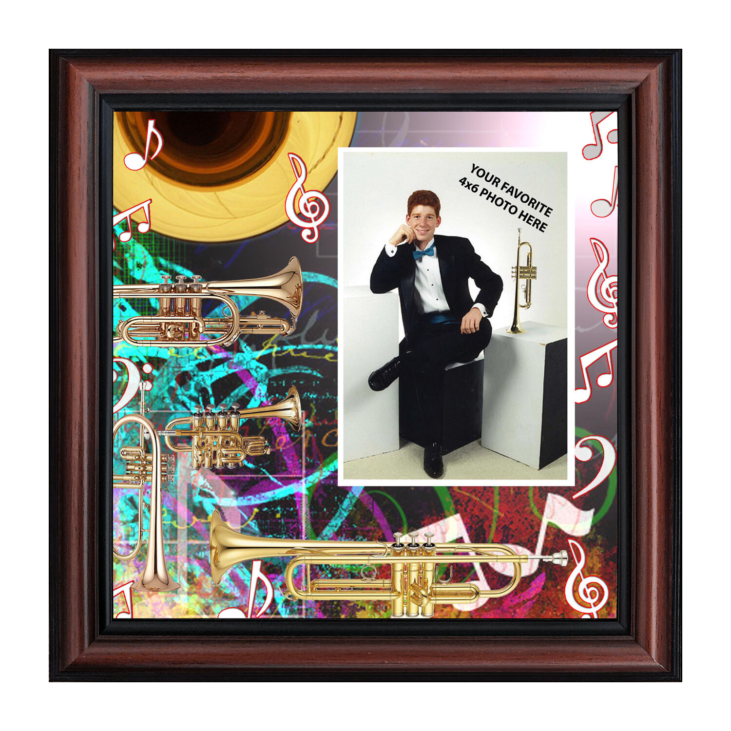 Trumpet, Marching or Concert Band Picture Frame, 10X10 3514 | eBay
