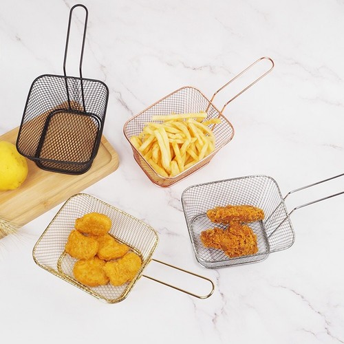 Welded Stainless Steel Chip Fry Basket Secure and Durable Construction ...