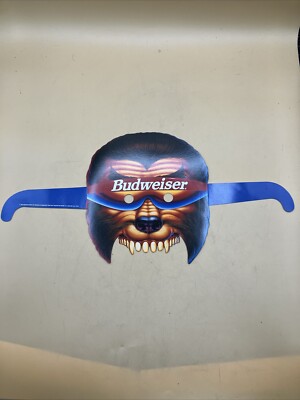 Vintage Budweiser Halloween Promo WOLFMAN Mask 1990’s Lot Of (5) NOS | eBay