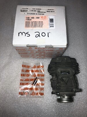 STIHL ms201t ms201tc E M Cylinder with piston 40 mm 1145 020 1202 OEM ...
