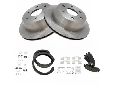 14FB92X Rear Brake Pad Rotor and Parking Brake Kit Fits 2003-2005 Chevy ...