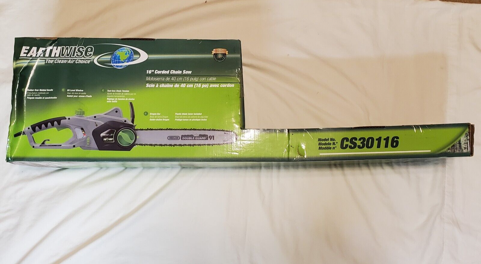 Earthwise CS33016 Electric Chain Saw 16-in 12-amp Green Corded for sale ...