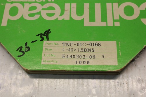 TRIDAIR INDUSTRIES TNC-04C-0168 COIL THREAD INSERTS 4-40X1.5 DNS QTY ...