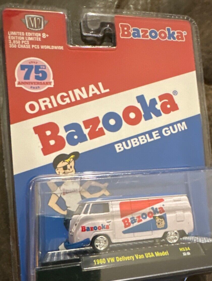 CHASE ! M2 Machines 1960 Volkswagen Delivery Van Bazooka Bubble Gum ...