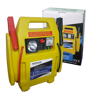 12V PORTABLE CAR JUMP STARTER AIR COMPRESSOR BATTERY START BOOSTER LEADS 700AMP | eBay