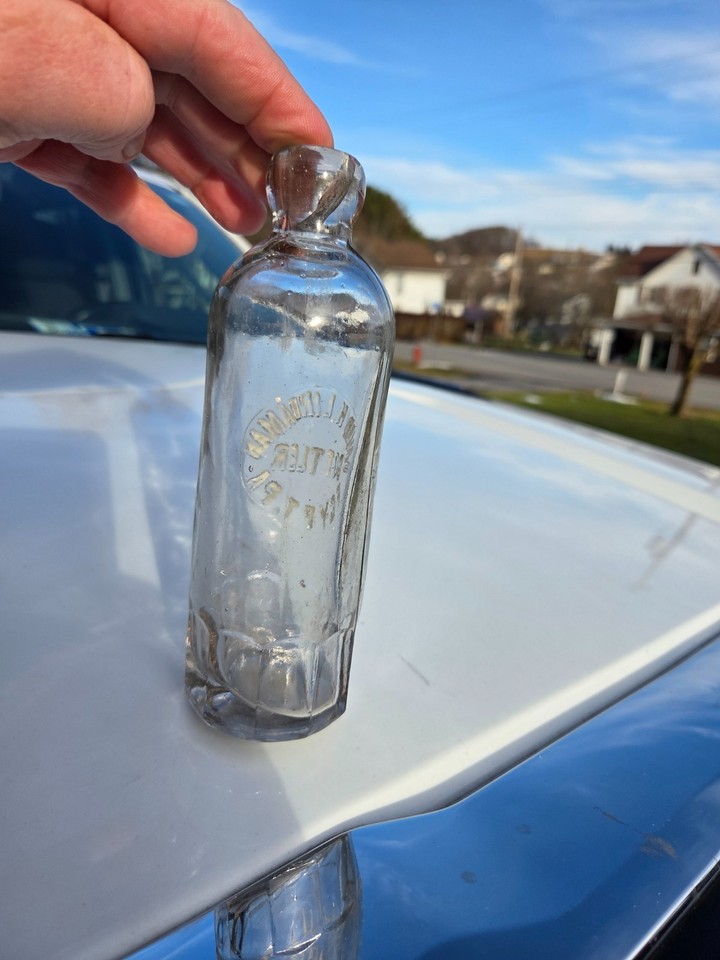 Very rare David H. Lindaman Egypt Pa. mug based hutch soda bottle | eBay UK