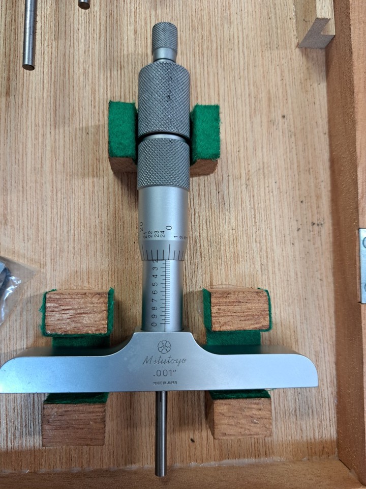 Mitutoyo Depth Micrometer Set 0 to 12" | eBay