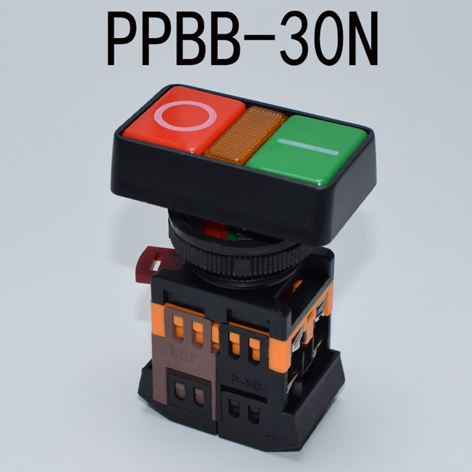 Pushbutton Switch with Red Green Dual Buttons and Indicator IP40 Rated ...