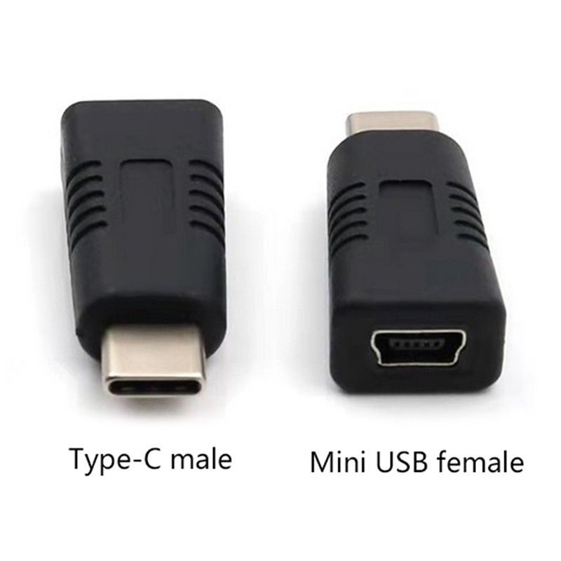Mini USB Female To Type C Male Adapter Mini T Type Female To Data Cable ...