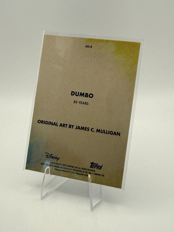 2026 Topps Chrome Disney - Dumbo Art Of Disney SSP Case Hit AD-2 | eBay