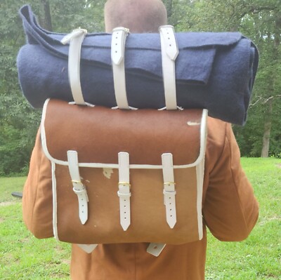 Napoleonic Backpack Haversack Colonial 18th 19th century re-enactment ...
