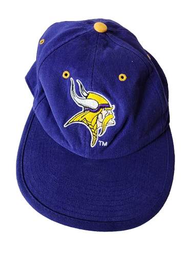 Vintage Minnesota Vikings Pro Player Double Hatter Reversible Strapback ...