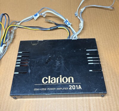 Vintage Clarion Model 201A~25W + 25W Power Amplifier~ Car Truck Stereo ...