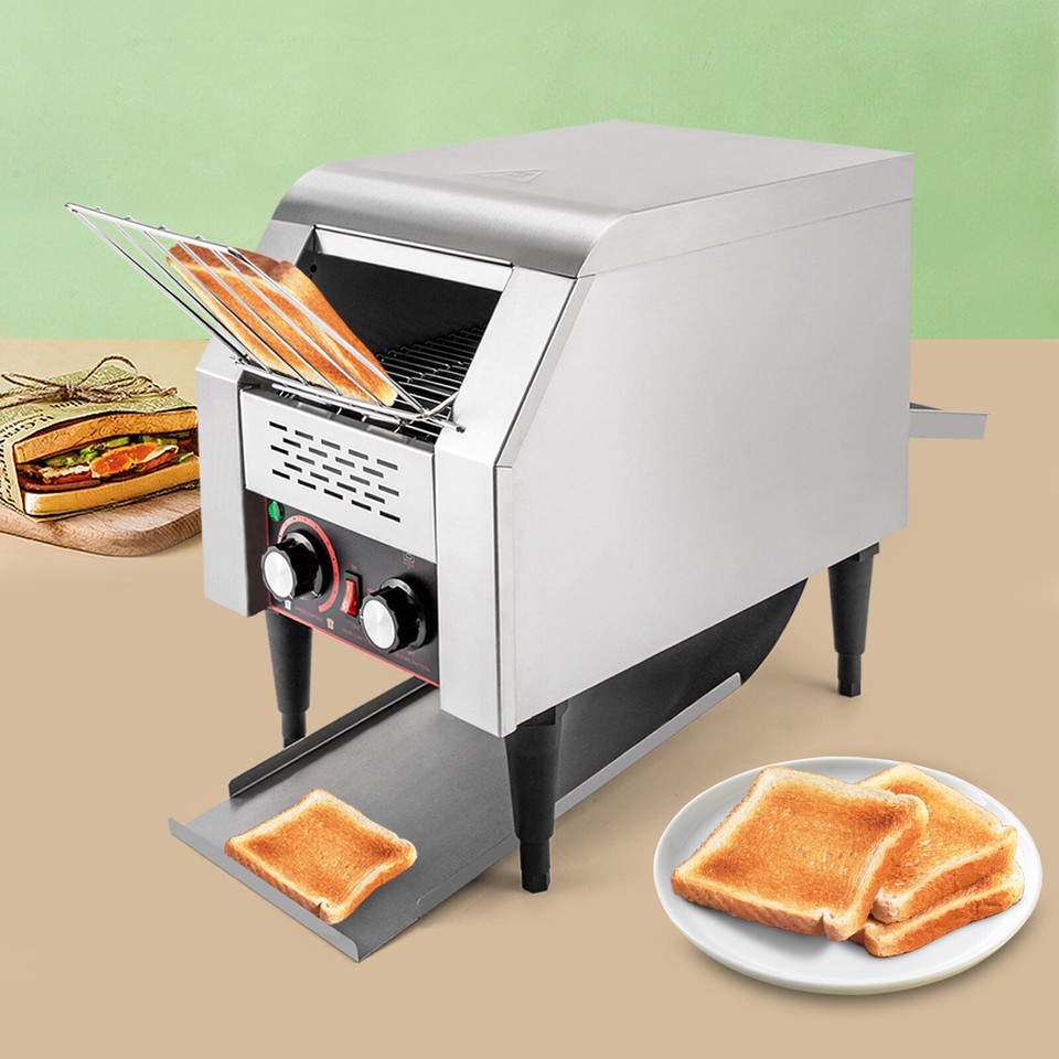 150/450 Slices/H Heavy Duty Commercial Conveyor Toaster Countertop ...