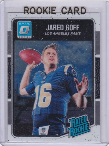 JARED GOFF ROOKIE CARD Rams Football 2016 Donruss Optic RATED RC Los ...