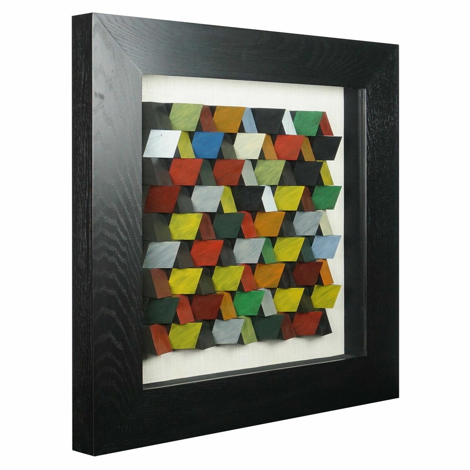 Colored Cubes Shadow Box | eBay