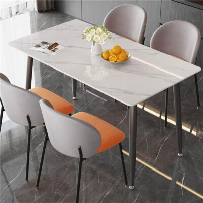 XXL Real Sintered Stone Dining Table Smooth Scratch-resistant Dining ...
