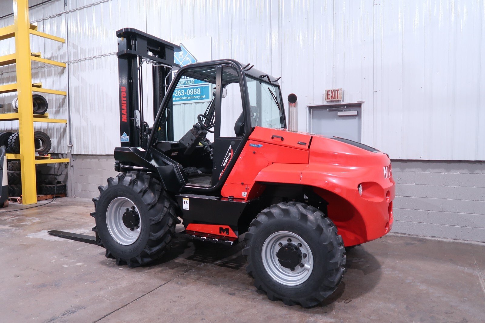 2023' Manitou M50-4, 11,000# R/T Forklift, 4x4 236" Three Stage Mast, S ...