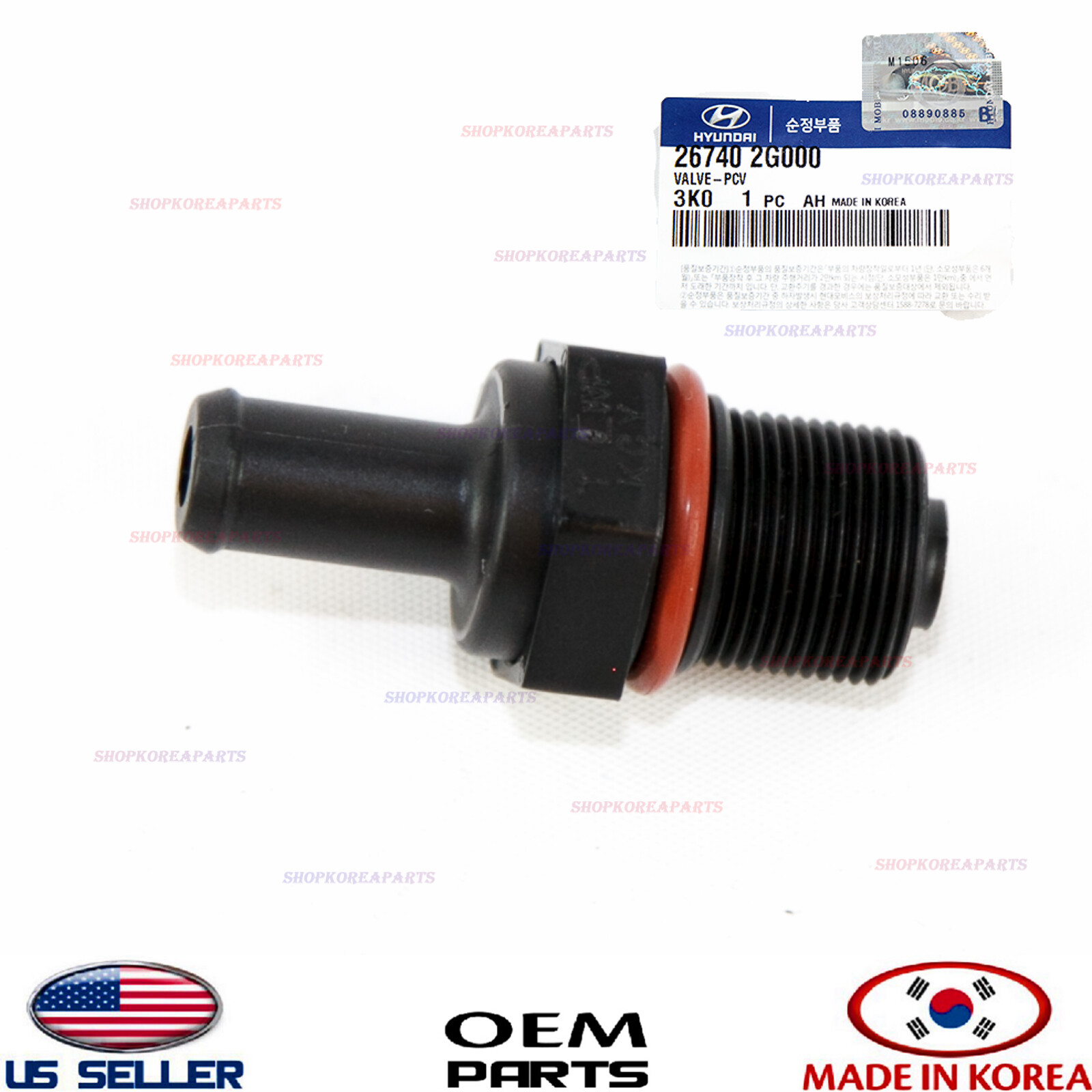 Genuine VALVE PcV Purge Solenoid 267402G000 Select 2008-25 Hyundai Kia ...