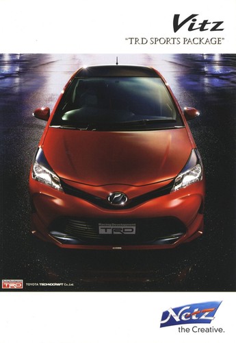 [Catalog] 2014 Toyota Vitz TRD sports package Japanese brochure yaris ...