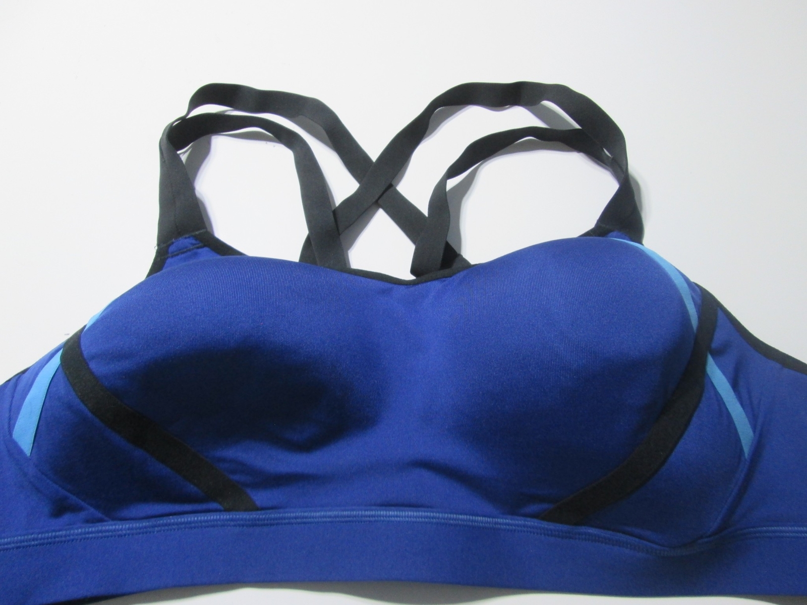 Power Shape Sport Bra Size L Royal Blue Wireless Line… - Gem