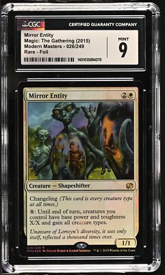 MIRROR ENTITY Modern Masters 2015 Foil Rare CGC 9 MTG [Nostalgium] | eBay