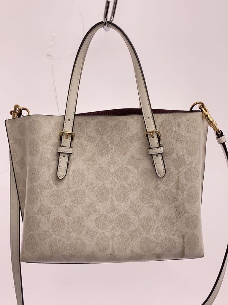 COACH Handbag Leather White Total Pattern C4250 Signa… - Gem