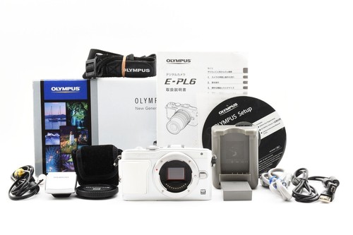 OLYMPUS PEN Lite E-PL6 16.1MP Mirrorless Digital Camera White Body [Top ...