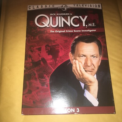 Quincy, M.E.: Season 3 Jack Klugman Full Frame, Slim Pack, Slipsleeve ...