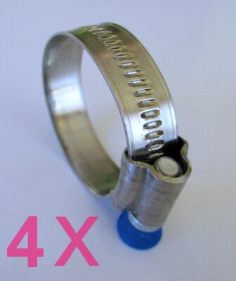 4x ABA Hose Clamps Stainless Steel 26-38mm | eBay Australia