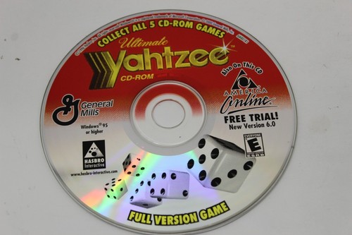 GENERAL MILLS ULTIMATE YAHTZEE HASBRO (CD-ROM PC, 1996) DISC ONLY | eBay