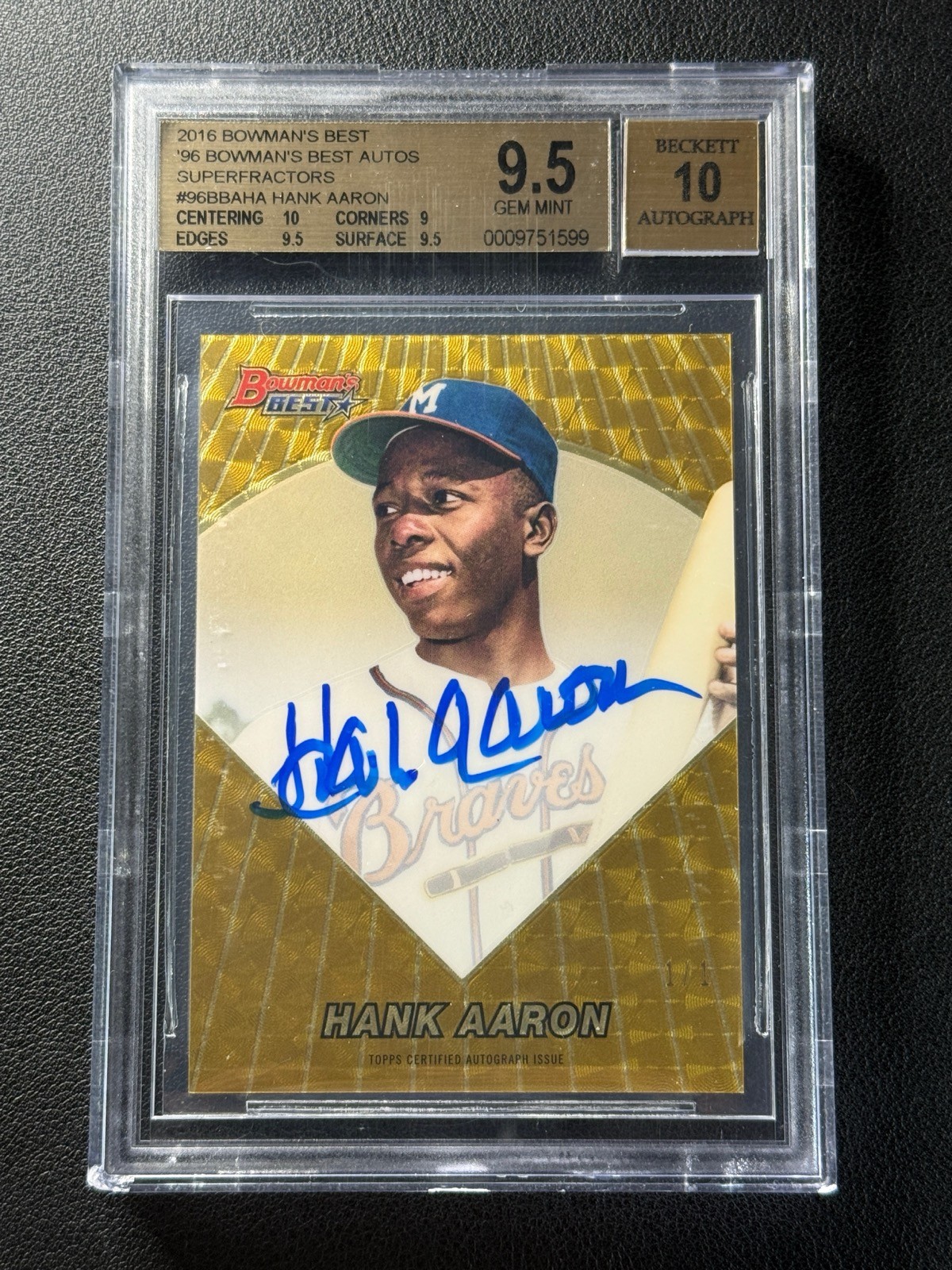 Hank Aaron | Autographed Baseball Memorabilia & MLB Merchandise