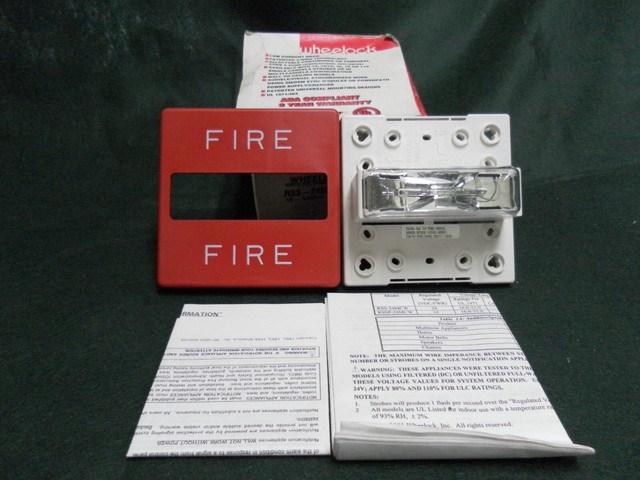 Wheelock Rss-24mcw Strobe Light Fire Alarm Red Fe5 for sale online | eBay