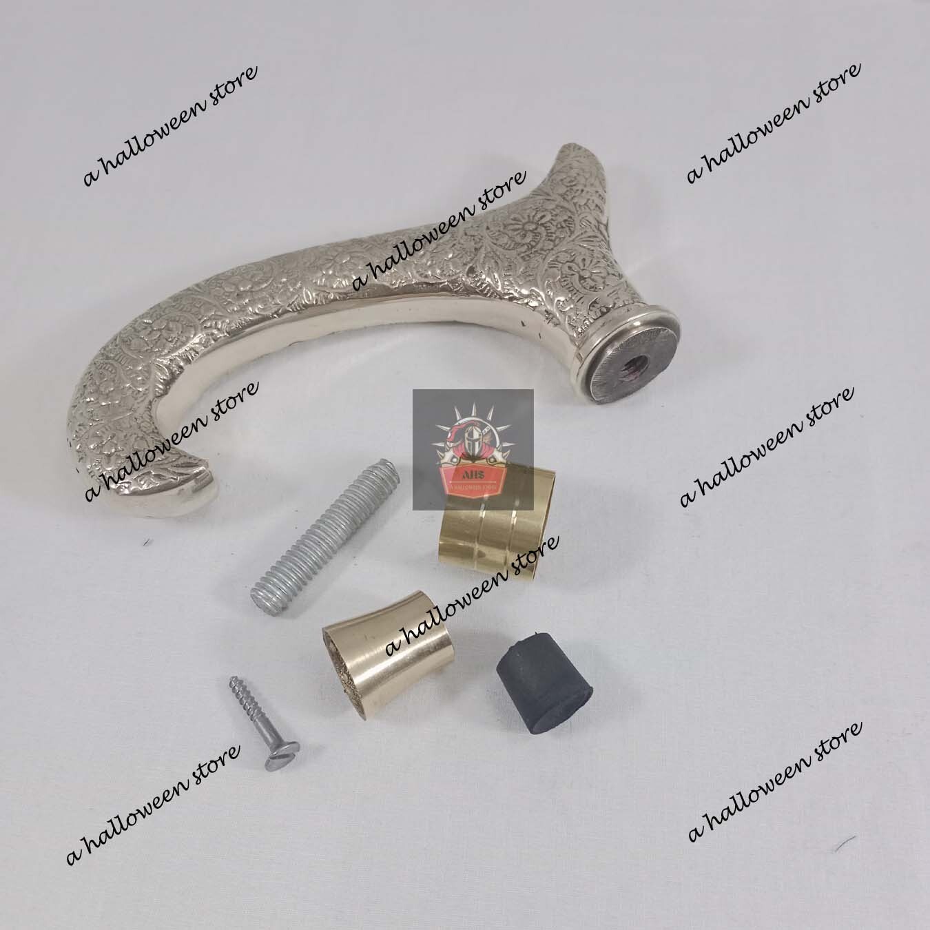 Brass Derby Head Walking Cane Handle Only For Wooden Vintage Walking ...