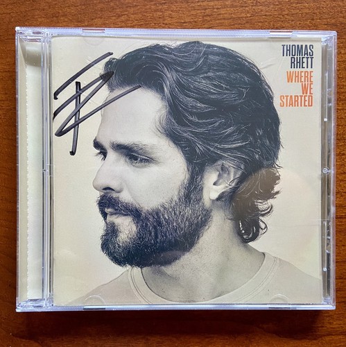 THOMAS RHETT Where We Started Signed Autographed CD 2022 Slow Down ...