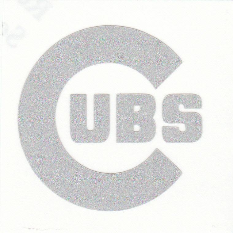 REFLECTIVE Chicago Cubs 2 inch fire helmet decal sticker yeti window | eBay