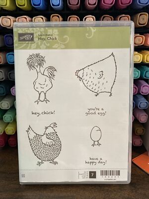 Stampin Up HEY, CHICK stamp set -RETIRED-NEW | eBay