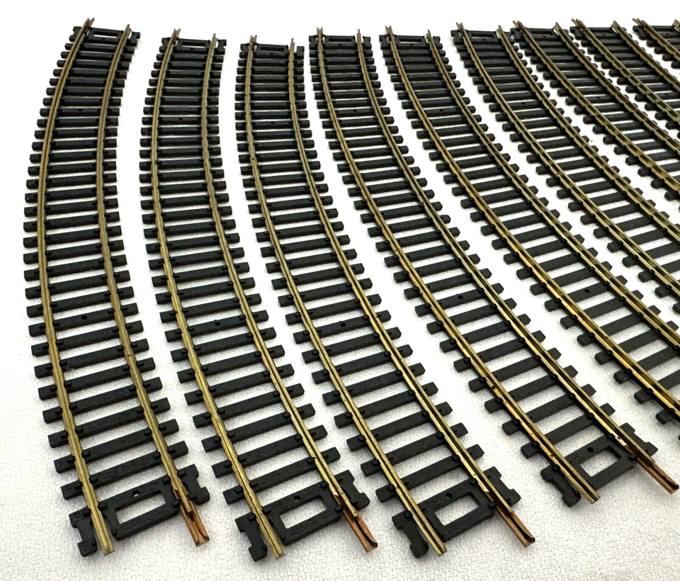 Life Like HO Scale Life-Like Curved Train Track Lot Of 12 + Hobby ...
