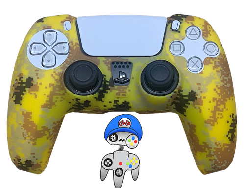 Silicone Cover For PS5 Controller Case Skin - Yellow Camo | eBay Australia