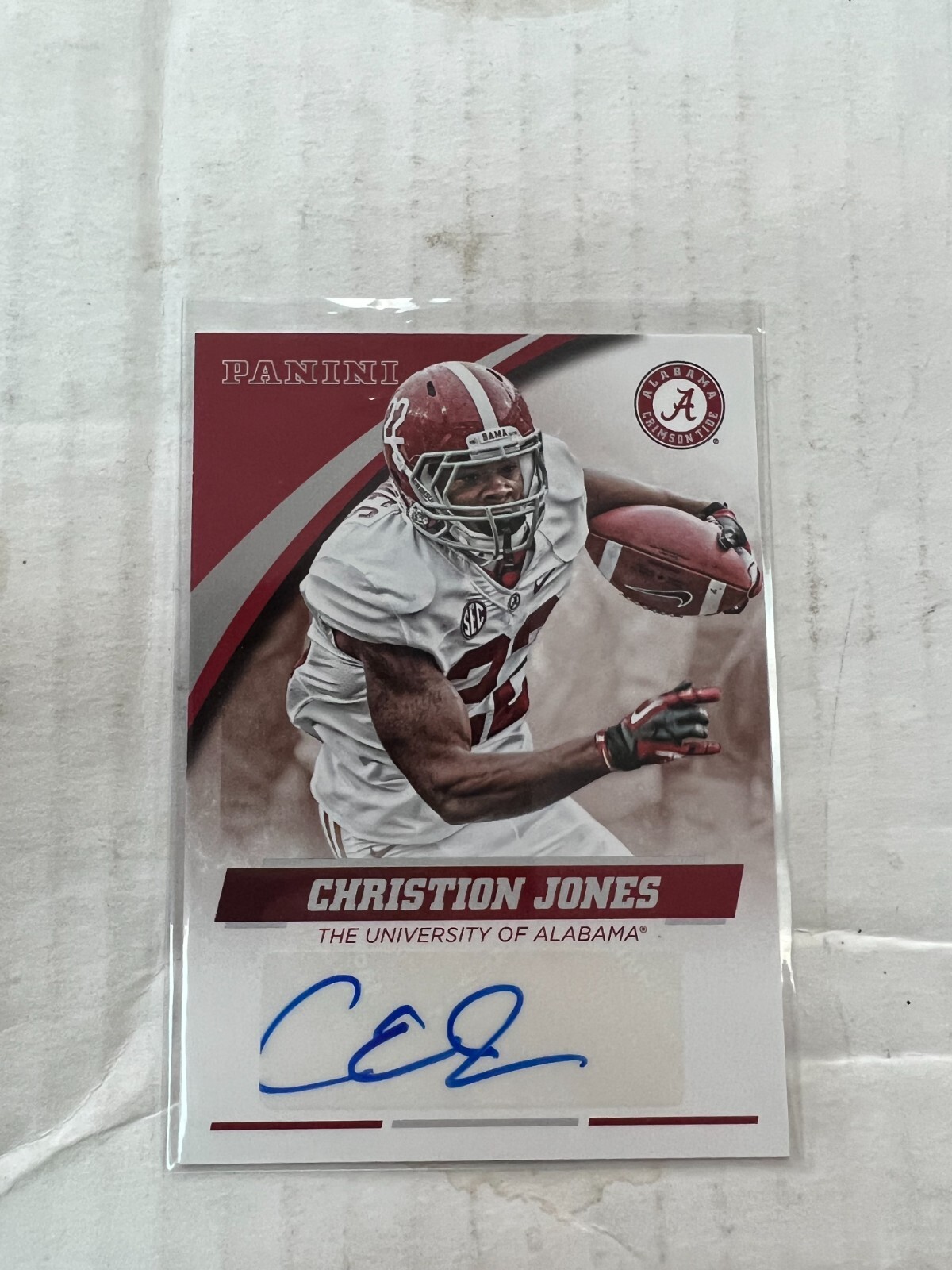Christion Jones 2015 Panini Alabama Team Collection Rookie Auto #CJ-AL ...